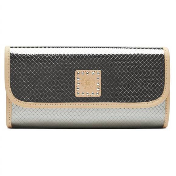 Consuela | Bags | New Consuela Kyle Stepped Out Clutch In Metallic ...